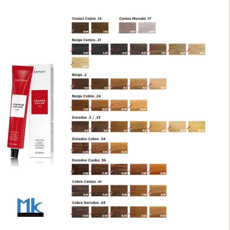 Gama de colores Cramer Color: Coloración permanente y Tono sobre tono ...