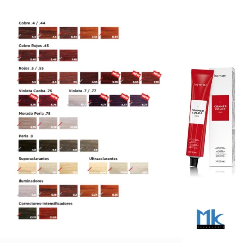 Gama de colores Cramer Color: Coloración permanente y Tono sobre tono ...